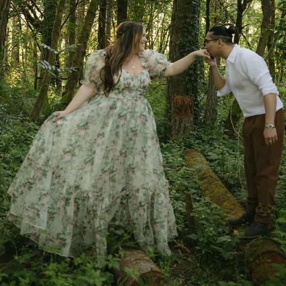 Selkie | Dresses | Selkie The Garden Roses Silk Gauze Ritz Dress | Poshmark